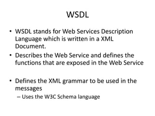 Web services protocols | PPT