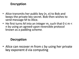 Using RSA Algorithm in Web Services | PPTX