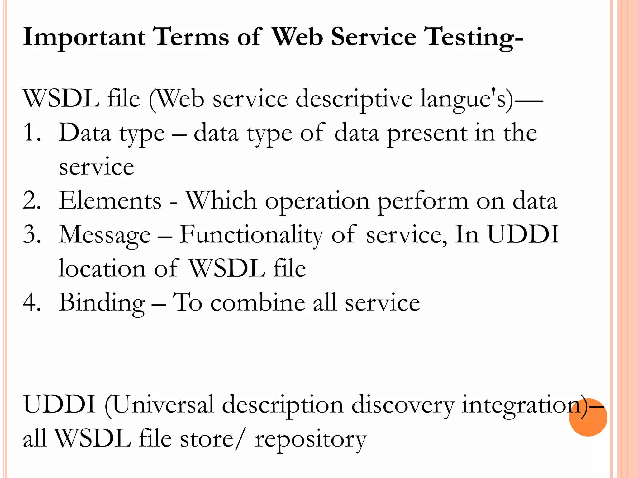 Webservices Testing Pptpdf Web Development Internet