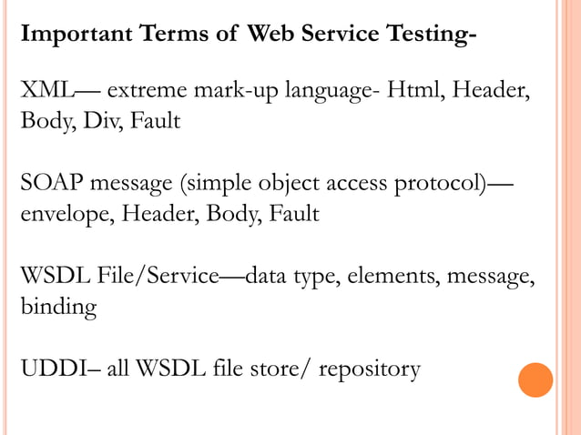 Webservices Testing PPT.pdf | Web Development | Internet