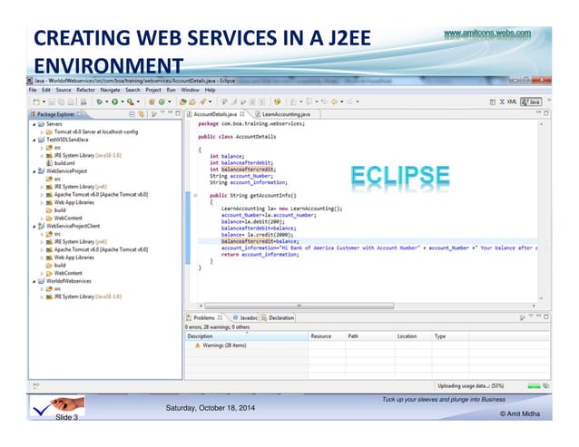 BASICS OF WEBSERVICES TRAINING WORKSHOP | PPT