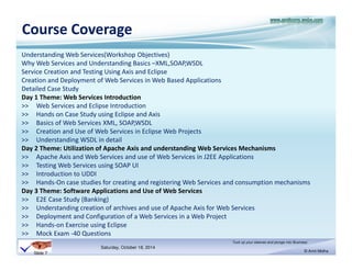BASICS OF WEBSERVICES TRAINING WORKSHOP | PPT