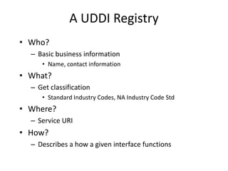 Web services uddi | PPTX