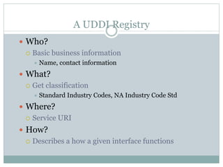 UDDI Services | PPTX