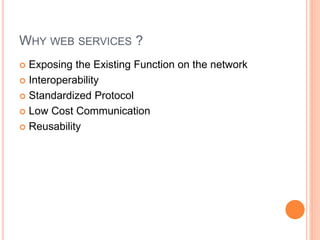Web service, wcf, web api | PPTX