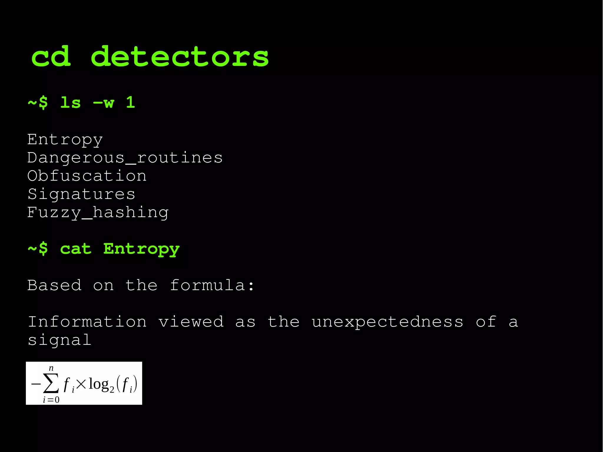 Web Shell Detector Ppt