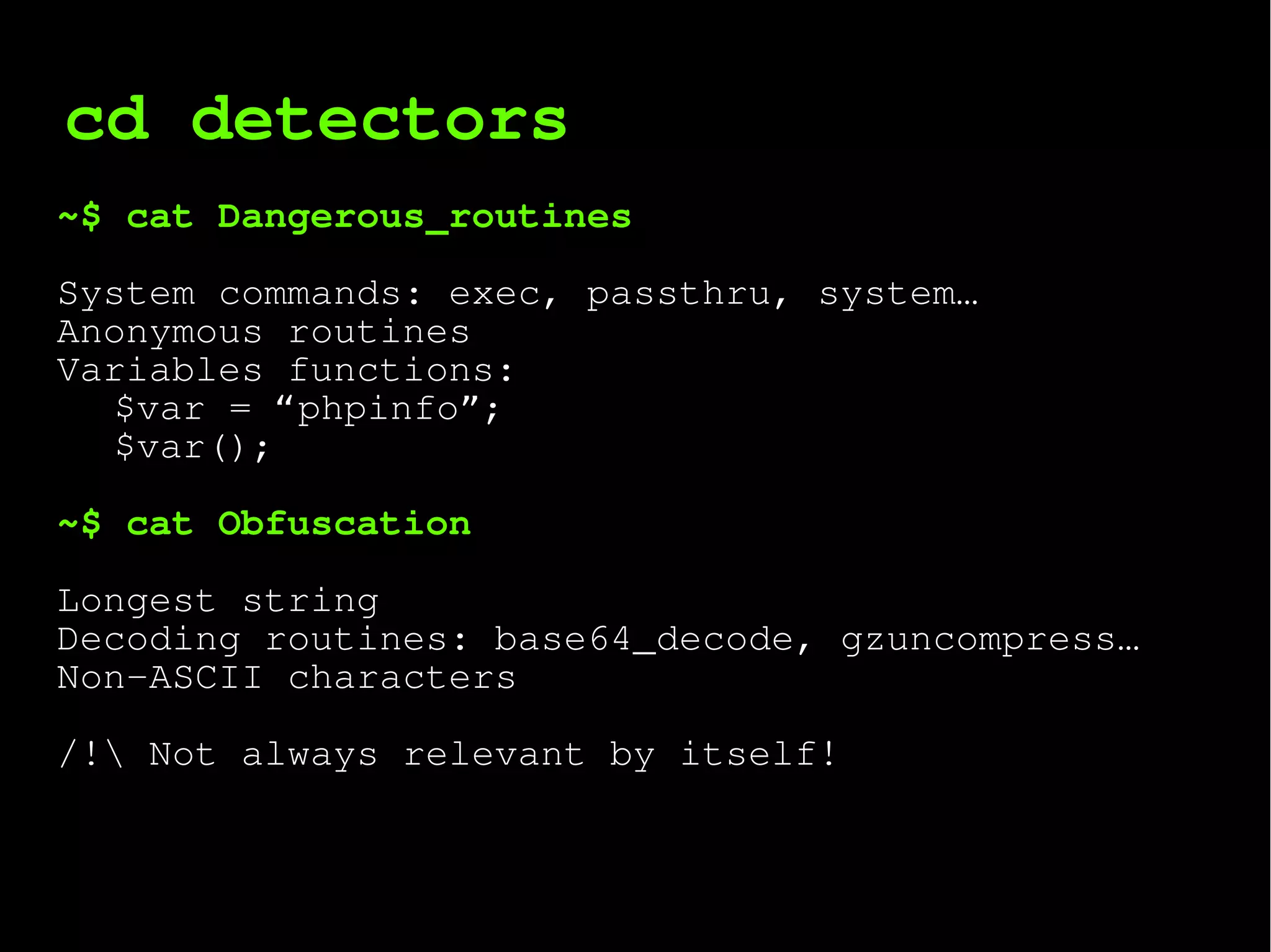 Web shell detector | PDF