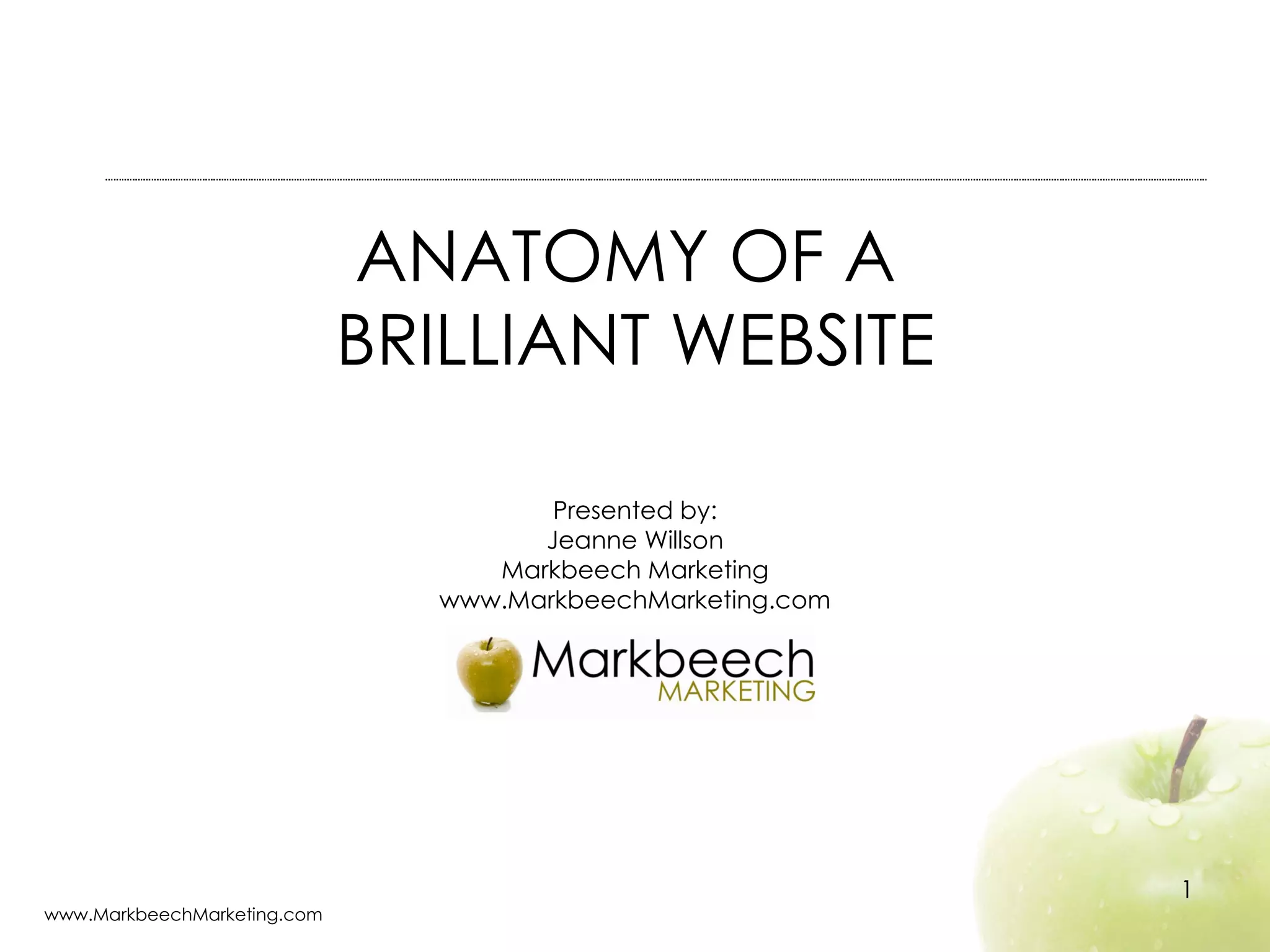 Anatomy of a Brilliant Website | PPT