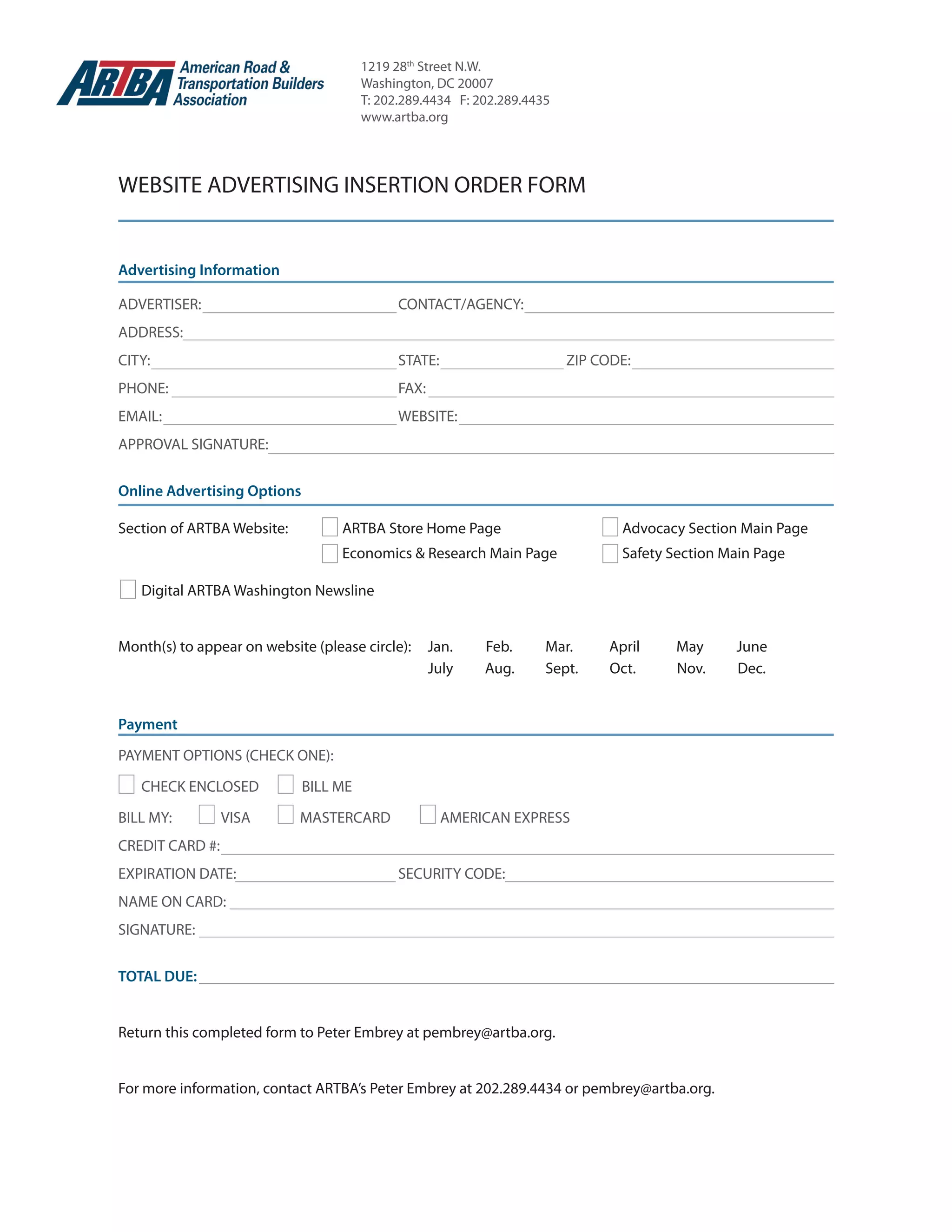 Website advertising-form | PDF