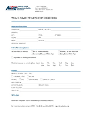 Website advertising-form | PDF