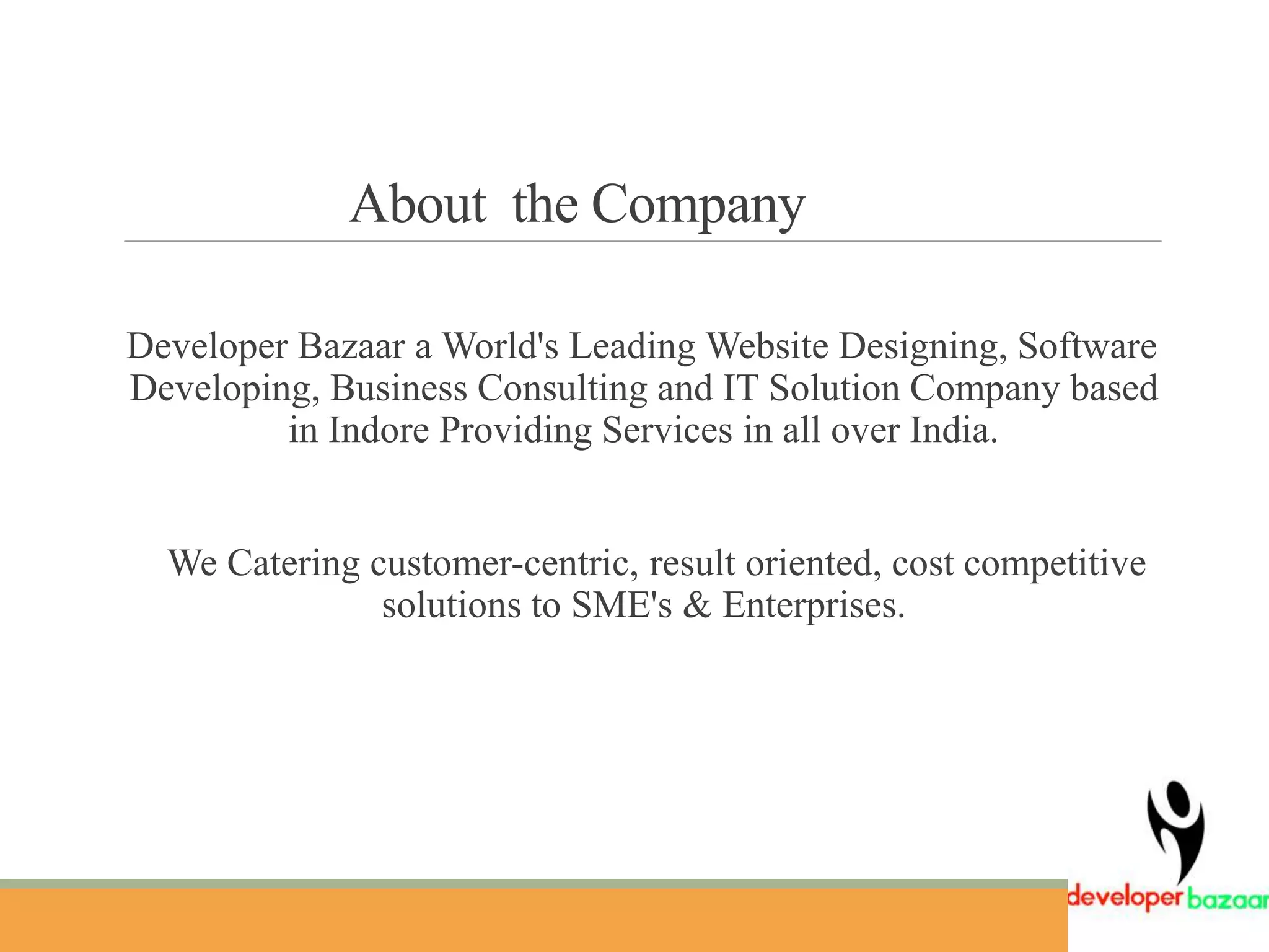 Website designing-in-Indore-Developer-Bazaar | PPTX