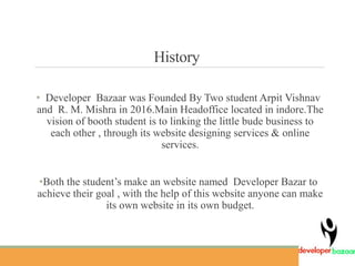 Website designing-in-Indore-Developer-Bazaar | PPTX