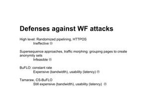 Website fingerprinting on TOR | PDF