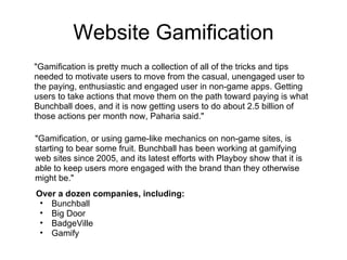 Website Gamification | PPT