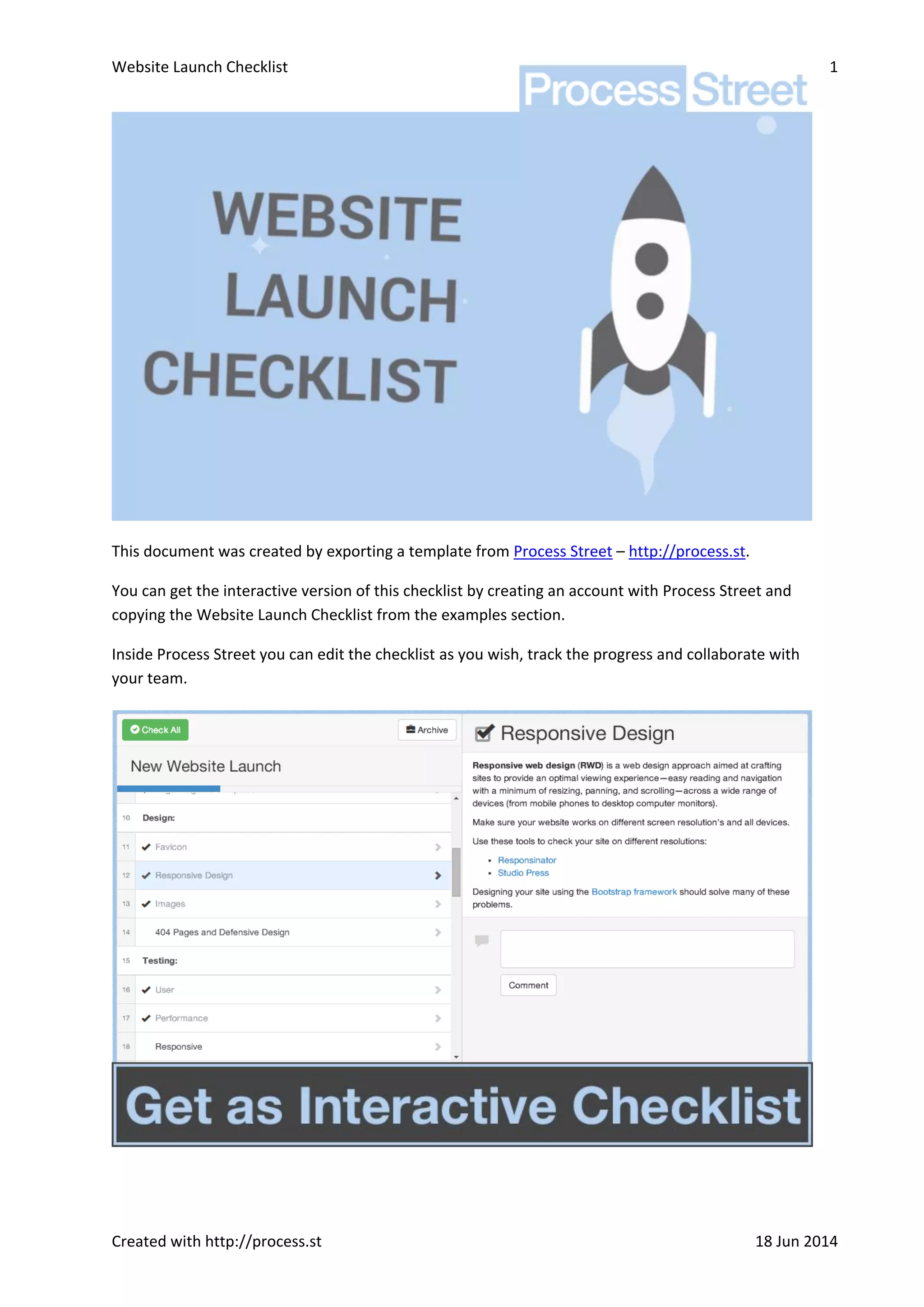 Website Launch Checklist | PDF