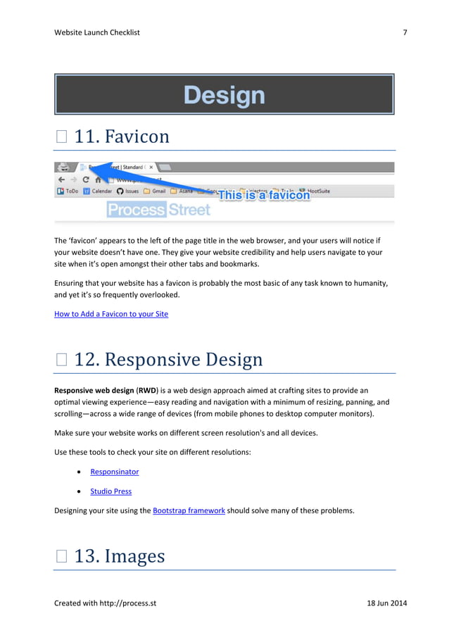 Website Launch Checklist | PDF