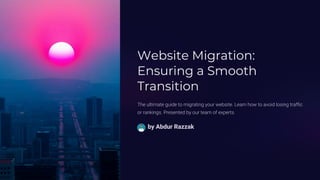 Website-Migration-Ensuring-a-Smooth-Transition | PDF