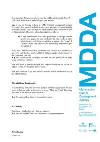 Website Specification Template V2 Feb 09 | DOC