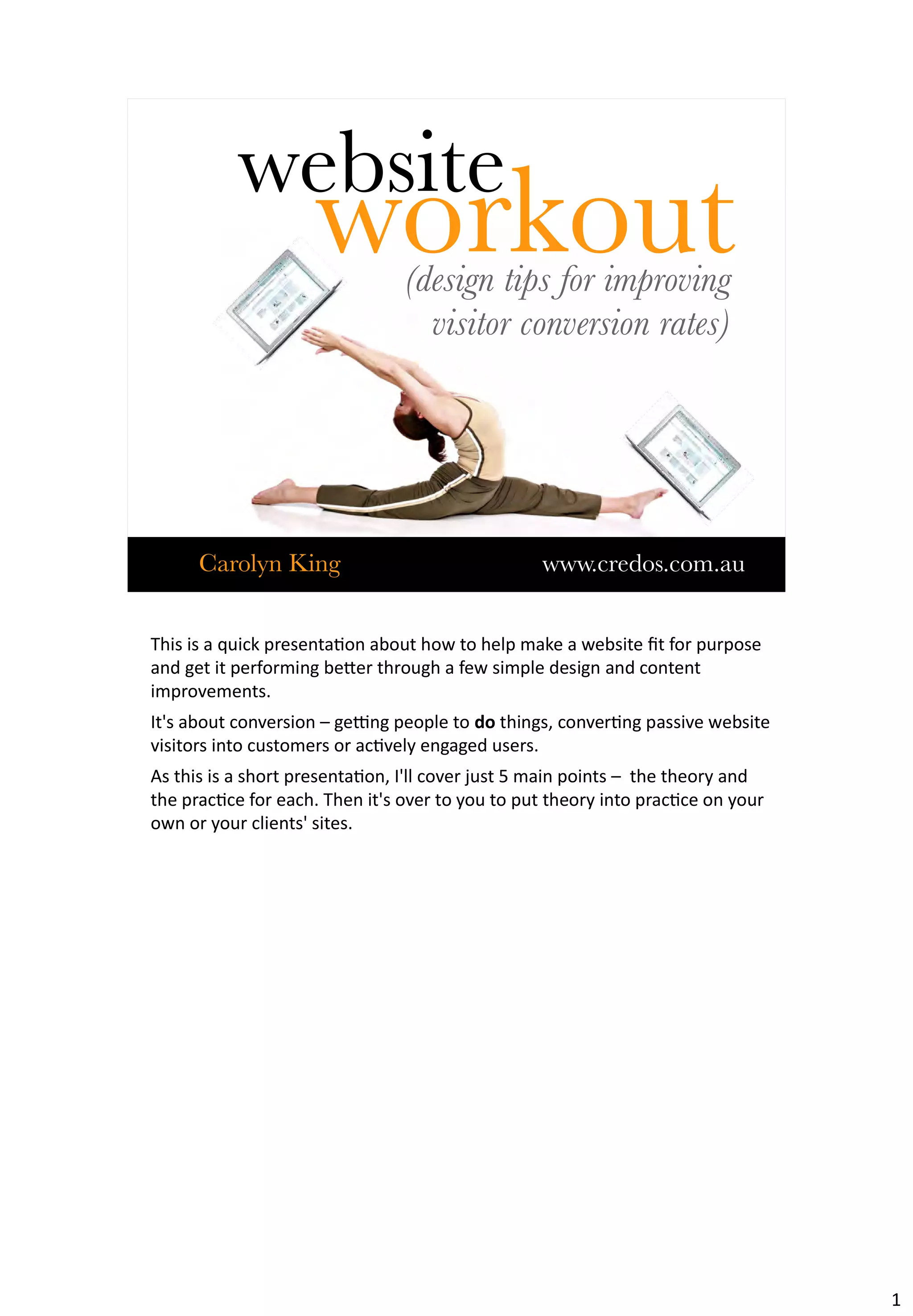 Website workout - notes | PDF