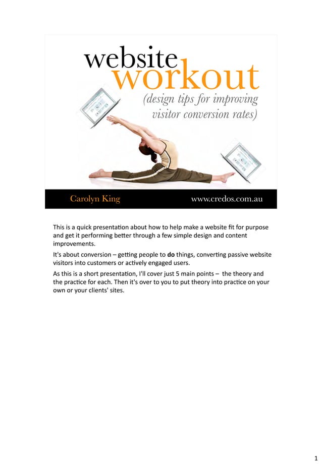 Website workout - notes | PDF
