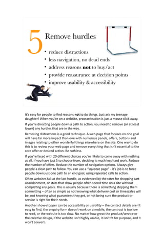 Website workout - notes | PDF