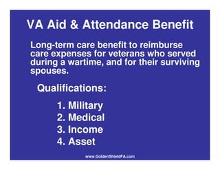 VA Aid & Attendance Benefit | PPT