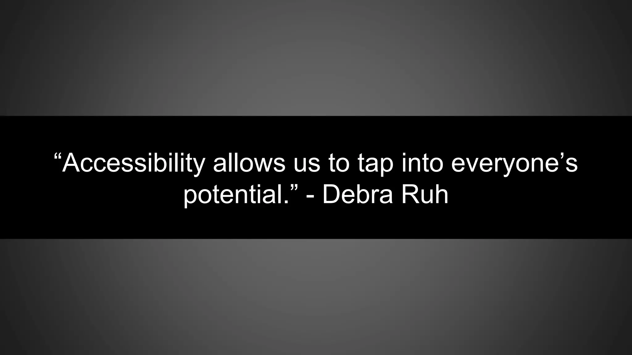 Website accessibility 101 | PPTX