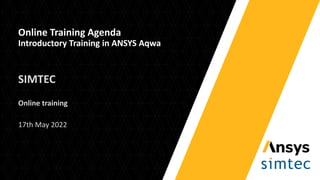 Website Agenda - Online Introductory Training for Aqwa 2022H1.pdf