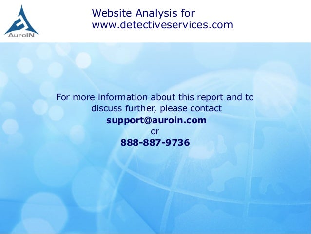 Website Analysis Report Website Analysis Report