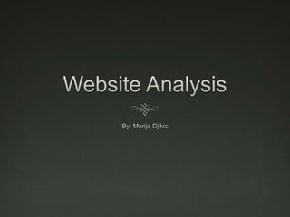Website analysis final | PPT