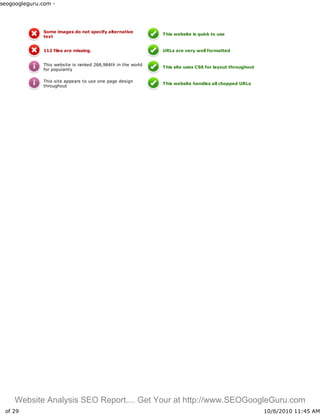 Website Analysis Seo Report | PDF