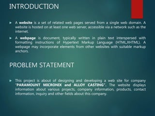 Website and inquiry management system | PPT