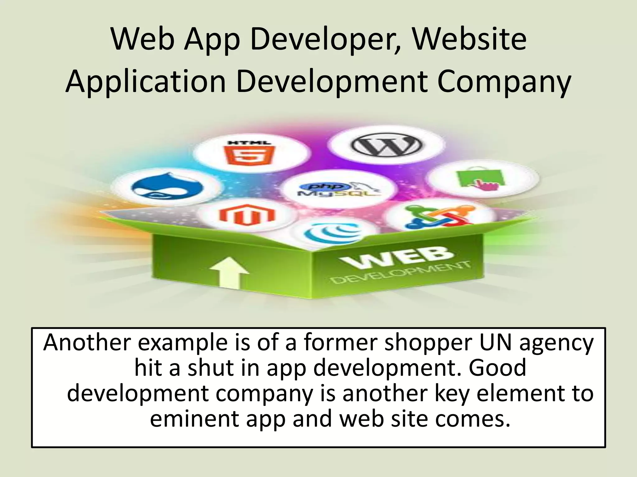 Website application developers | PPTX