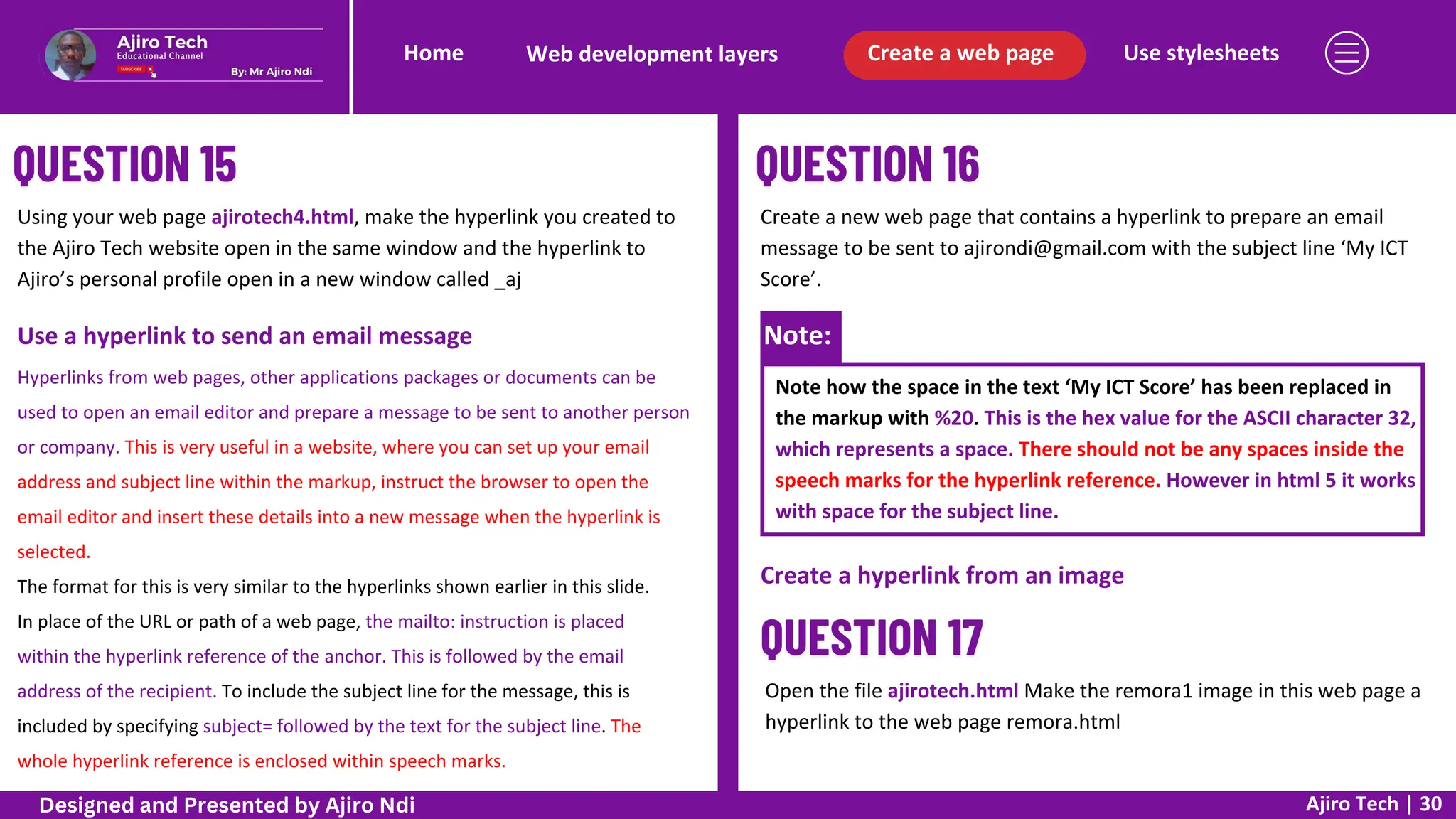 IGCSE ICT (0417/0983) - Website Authoring - Ajiro Tech | PDF