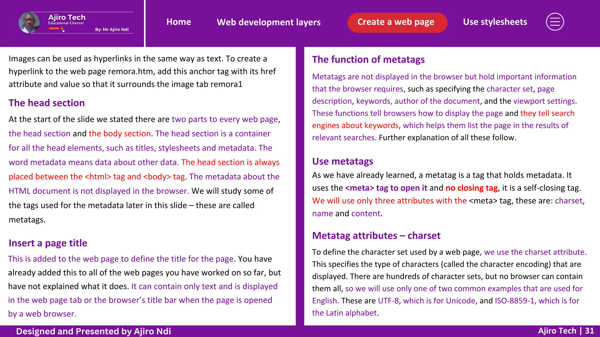 IGCSE ICT (0417/0983) - Website Authoring - Ajiro Tech | PDF