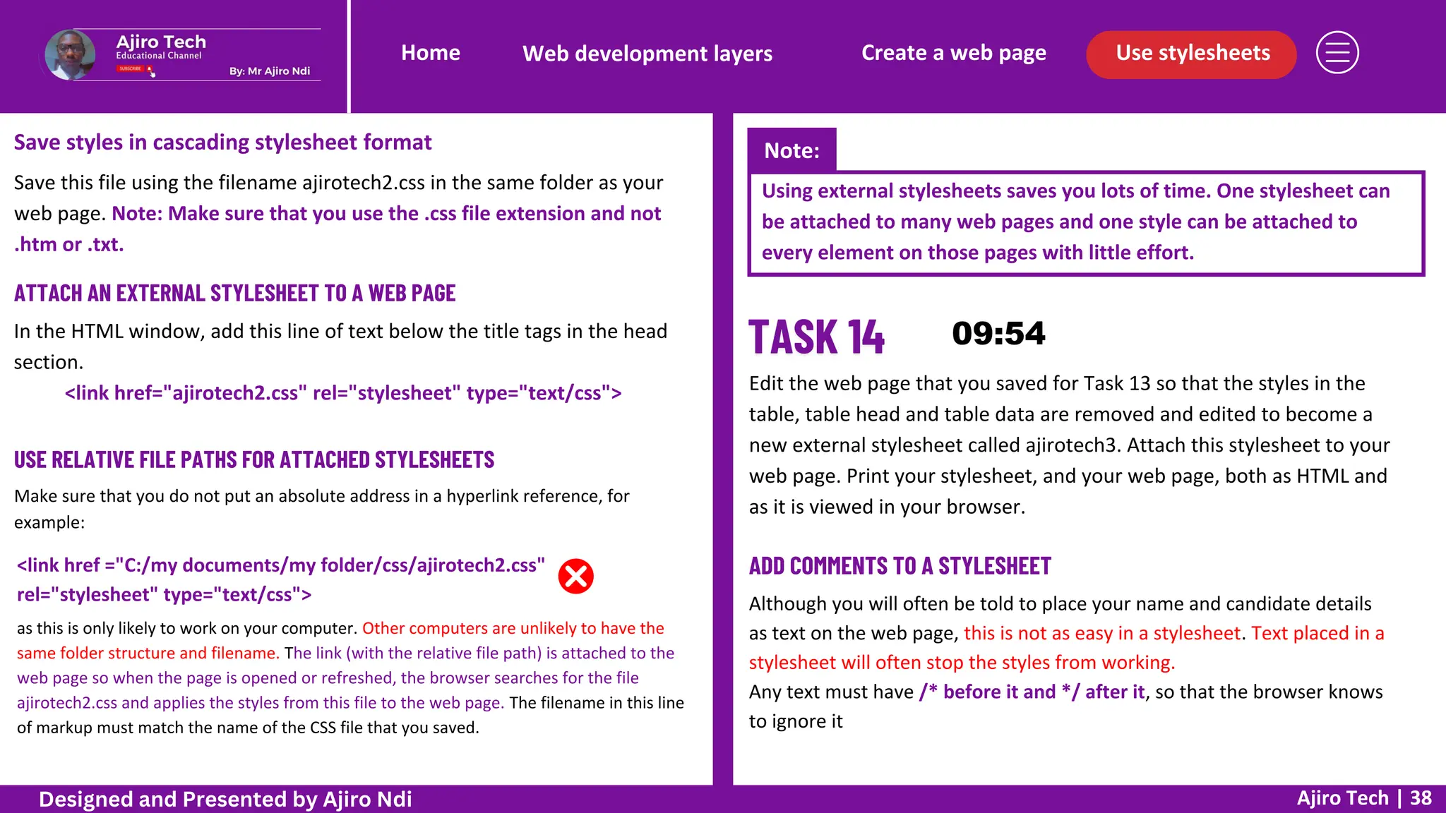 IGCSE ICT (0417/0983) - Website Authoring - Ajiro Tech | PDF