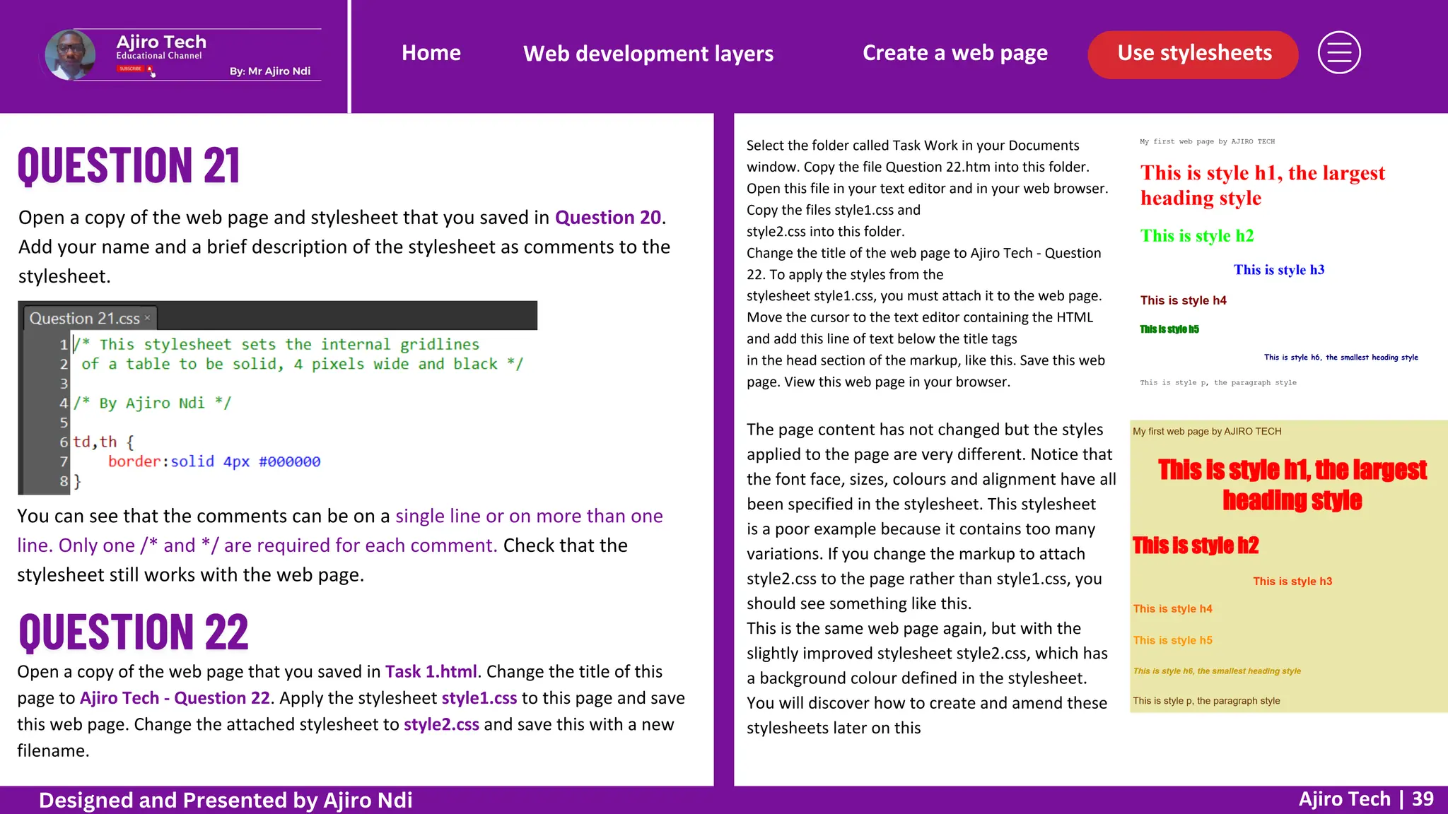 IGCSE ICT (0417/0983) - Website Authoring - Ajiro Tech | PDF