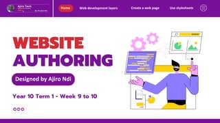 IGCSE ICT (0417/0983) - Website Authoring - Ajiro Tech | PDF | Web Design and HTML | Internet