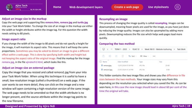IGCSE ICT (0417/0983) - Website Authoring - Ajiro Tech | PDF | Web Design and HTML | Internet