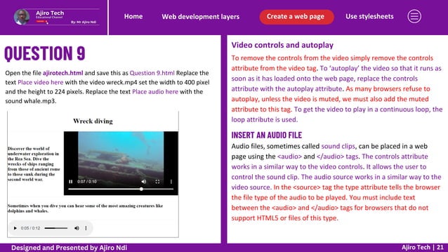 IGCSE ICT (0417/0983) - Website Authoring - Ajiro Tech | PDF | Web Design and HTML | Internet