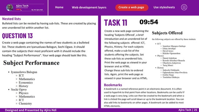 IGCSE ICT (0417/0983) - Website Authoring - Ajiro Tech | PDF | Web Design and HTML | Internet