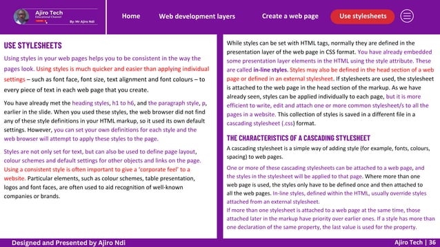 Igcse Ict 0417 0983 Website Authoring Ajiro Tech Pdf Web