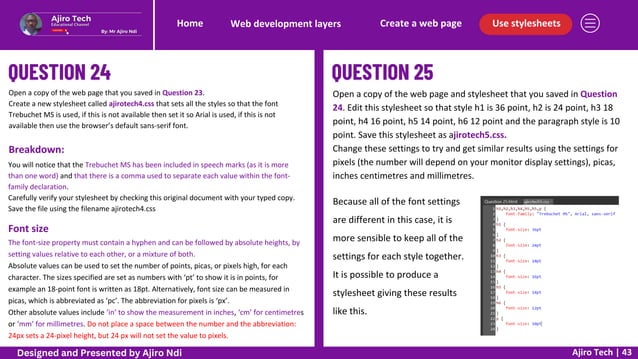 IGCSE ICT (0417/0983) - Website Authoring - Ajiro Tech | PDF | Web ...