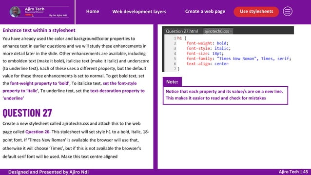 IGCSE ICT (0417/0983) - Website Authoring - Ajiro Tech | PDF | Web Design and HTML | Internet