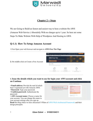 Website with AWS+WORDPRESS | PDF