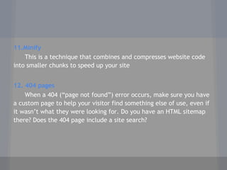Website basic 25 checklist for all | PPT
