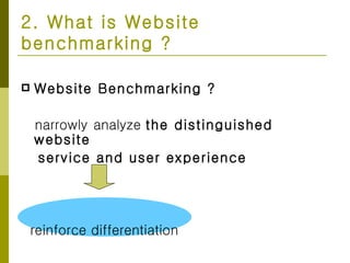 Website Benchmarking Final | PPT