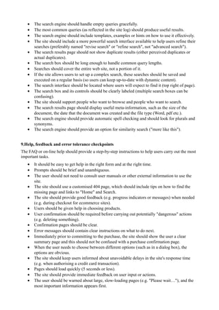 Common Checkpoints for testing websites | DOC