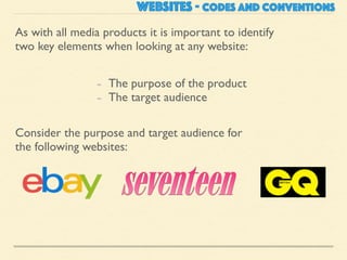 Website Codes and Conventions | PDF