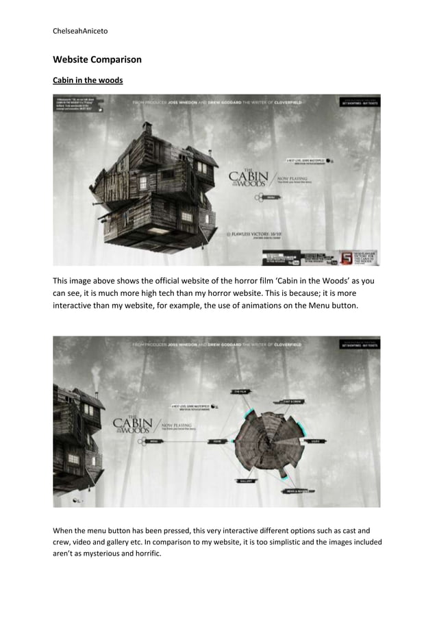 Website comparison | DOCX